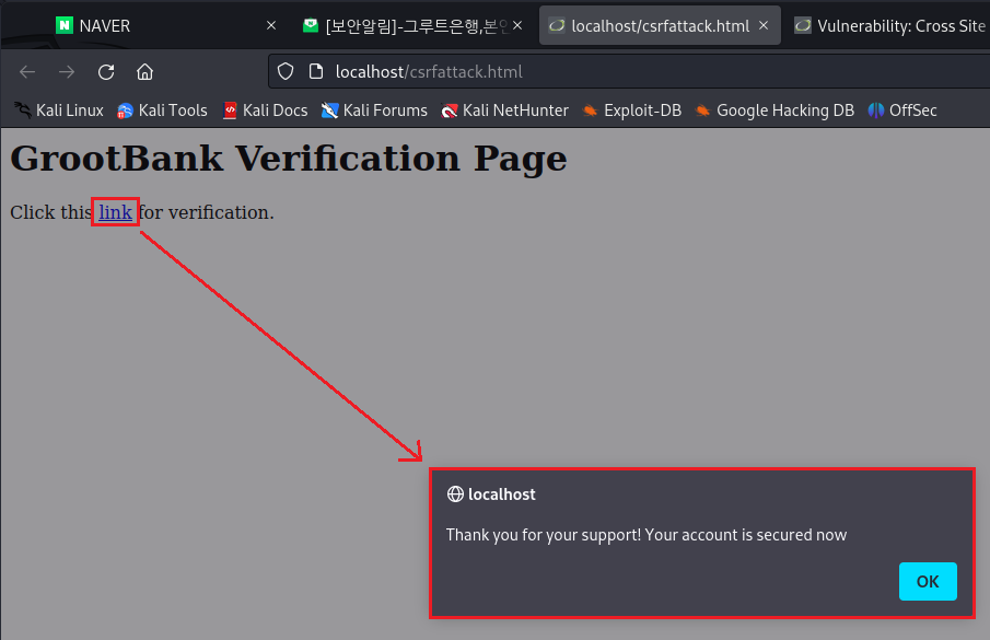 Csrf Attack - jamlaf